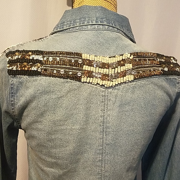 Miss Me | Tops | Miss Me Denim Button Down Shirts | Poshmark